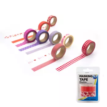 Masking Tape Con Diseños Surtidos 2 Unidaes