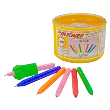 Punzón Pequeño Punta De Latón 60 Piezas