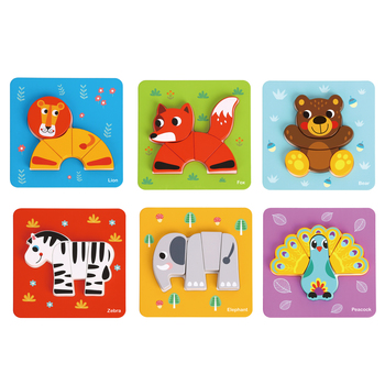 Set 6 Puzzles de Animales