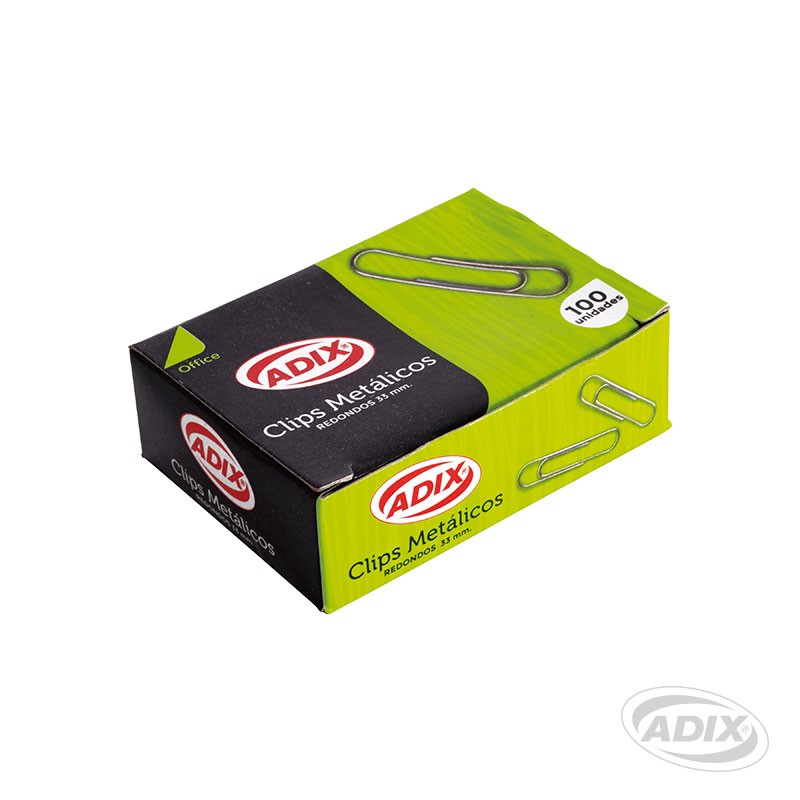 Clip Metal 33mm Punta Redonda 100u