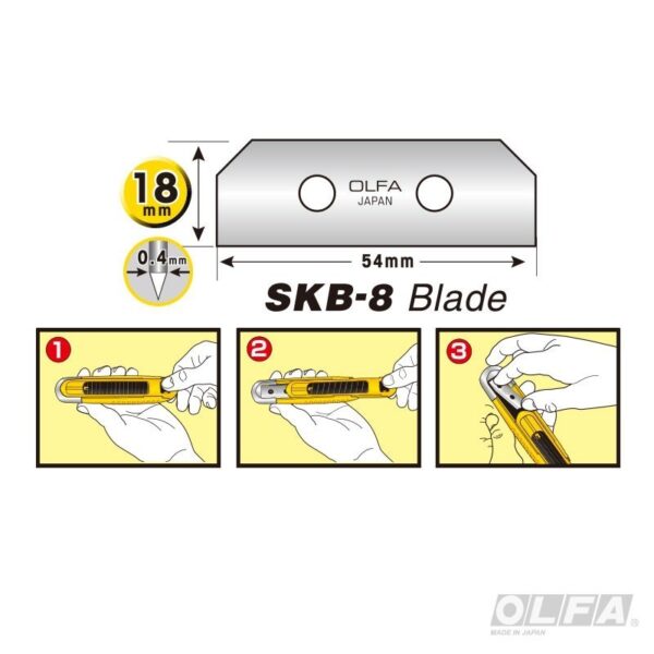 REPUESTO CUCHILLO SK-8 OLFA