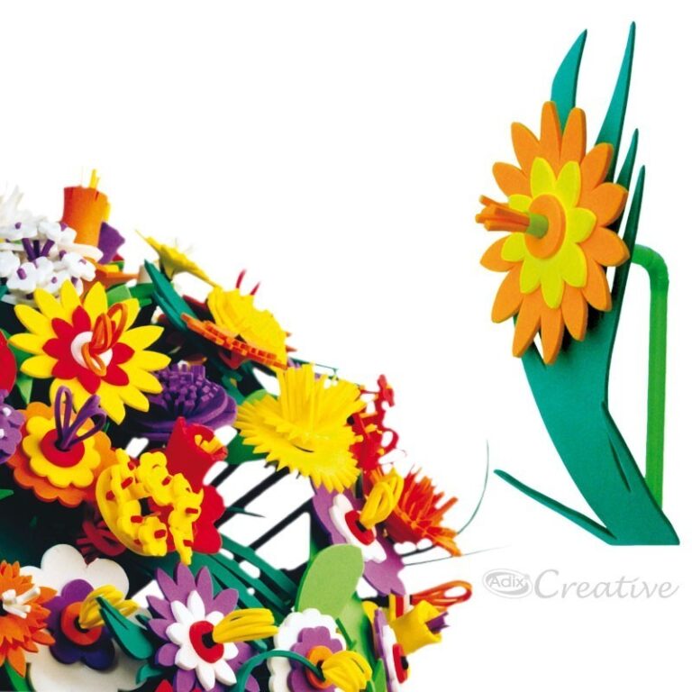 Set Flores Goma Eva Para Armar