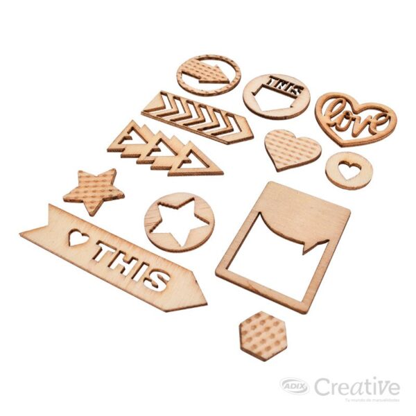 Sticker Figura Madera Creative